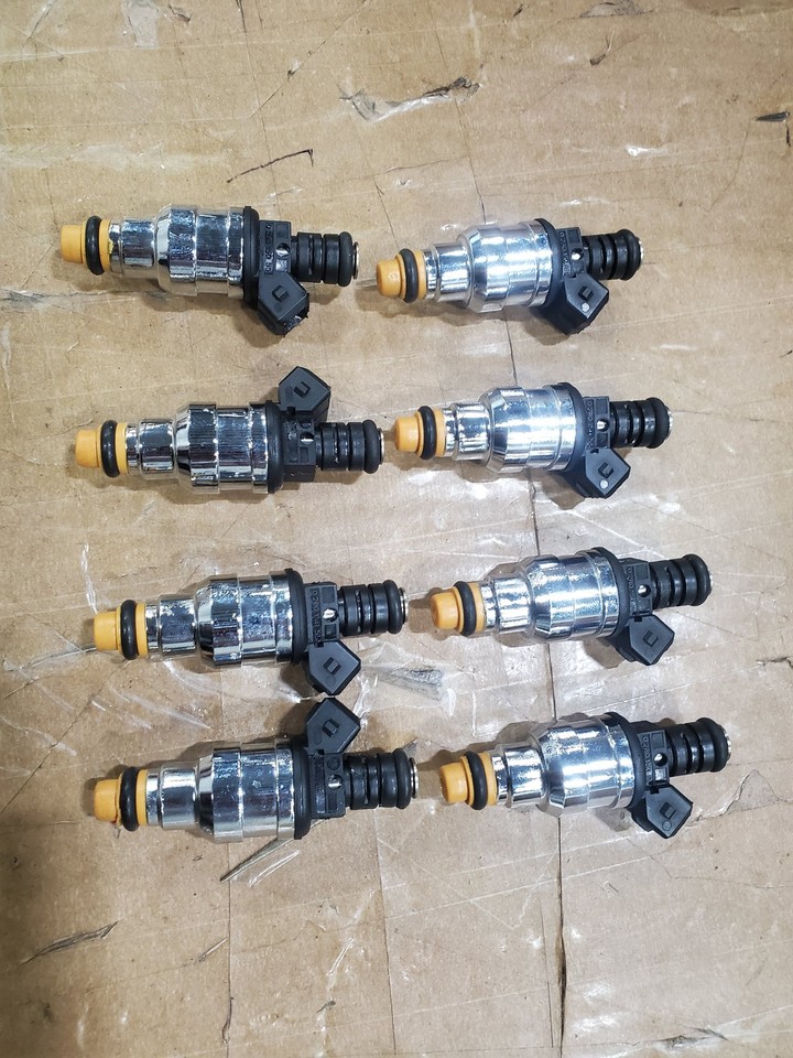 8PCS 42LB Fuel Injectors For GM LT1 LS1 LS6 Mustang SOHC DOHC V8 440cc ...