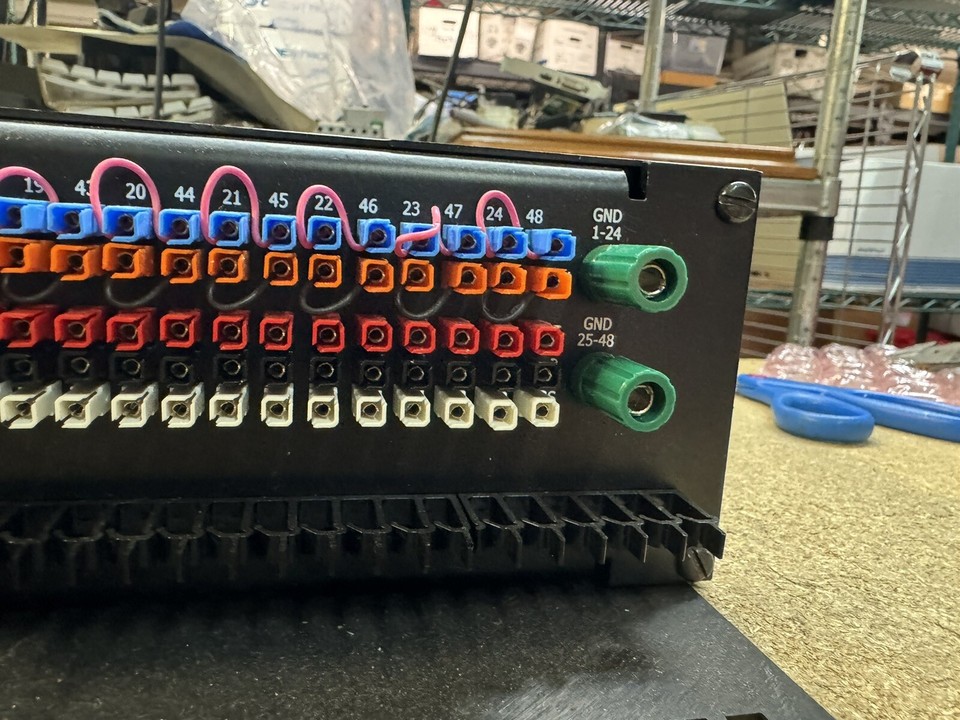 Audio Accessories Audio-Line 48 Point Audio Patch Bay PatchBay 2 x 24 ...