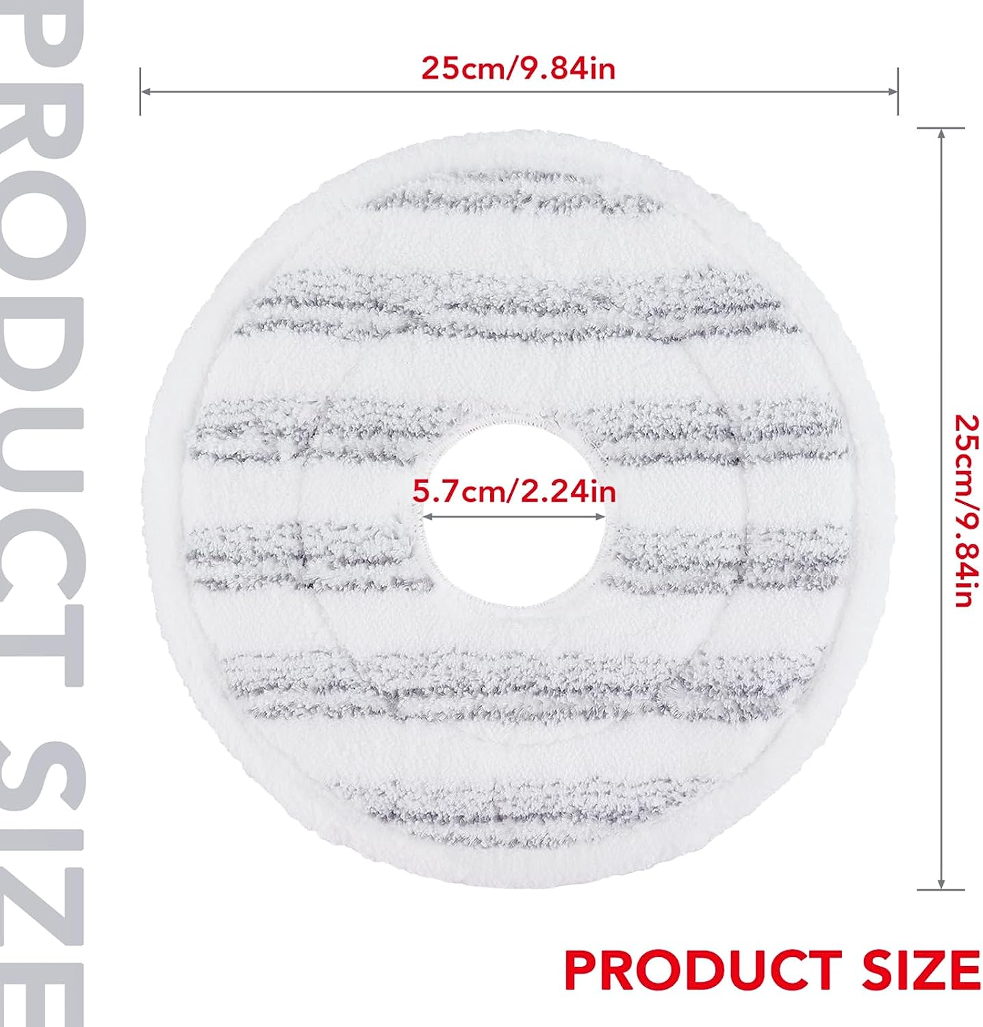 Pack of 4 Mop Pads Compatible with Vileda Spin and Clean Mop Refill ...