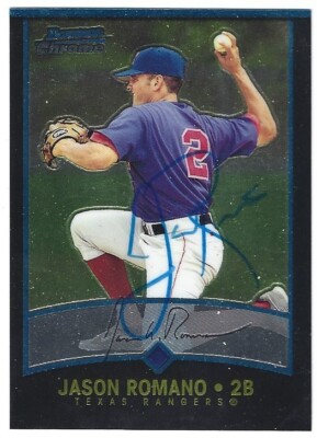 2001 Bowman Chrome Baseball #297 Jason Romano IP autograph signed card ...