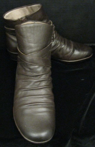 NATURALIZER WOMEN'S CYCLE BOOTS BROWN LEA SIZE 10M ANKLE BOOTS LEATHER ...