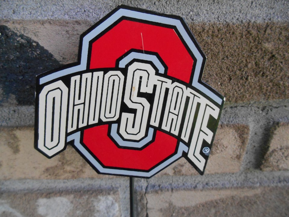 Ohio State Buckeyes MINIATURE BOBBLE YARD SIGN 16" TALL | eBay