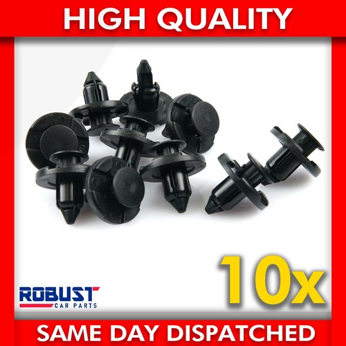10X WHEEL ARCH LINING SPLASH GUARD CLIPS FOR NISSAN 8MM TRIM CLIPS ...