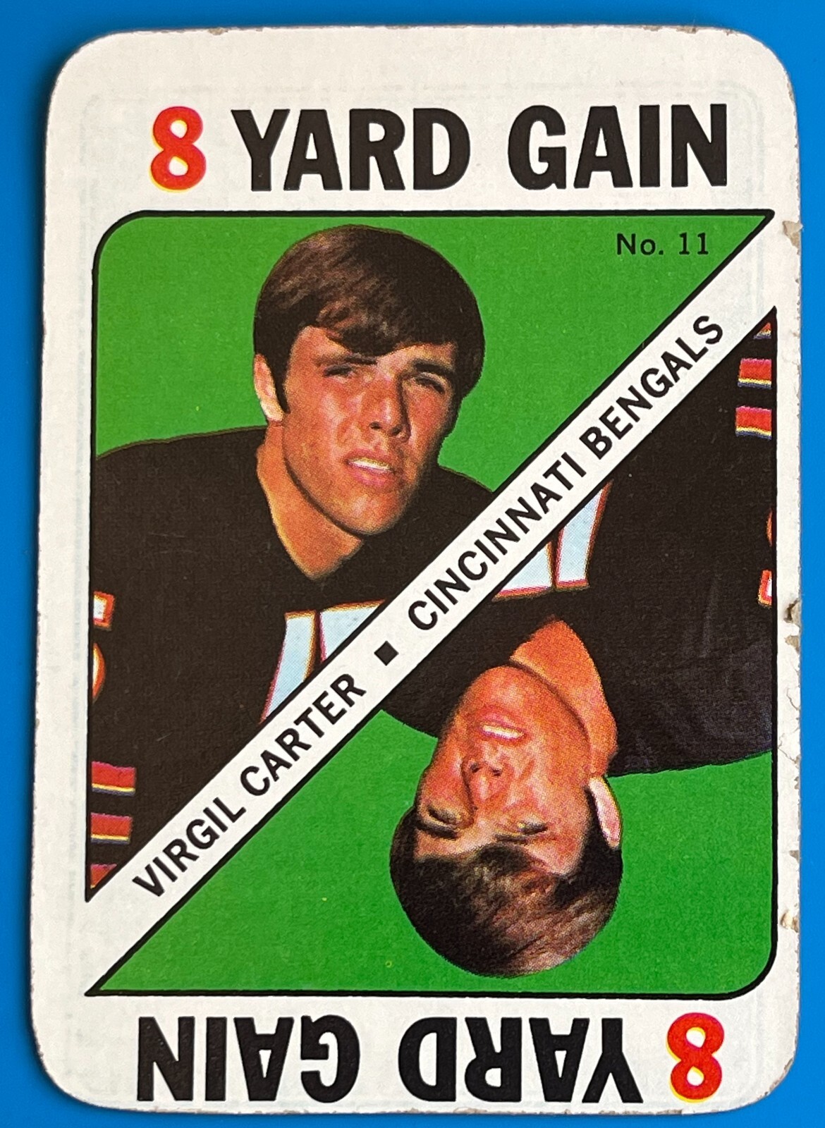 1971 #11 Virgil Carter Cincinnati Bengals Topps Insert NFL Football ...