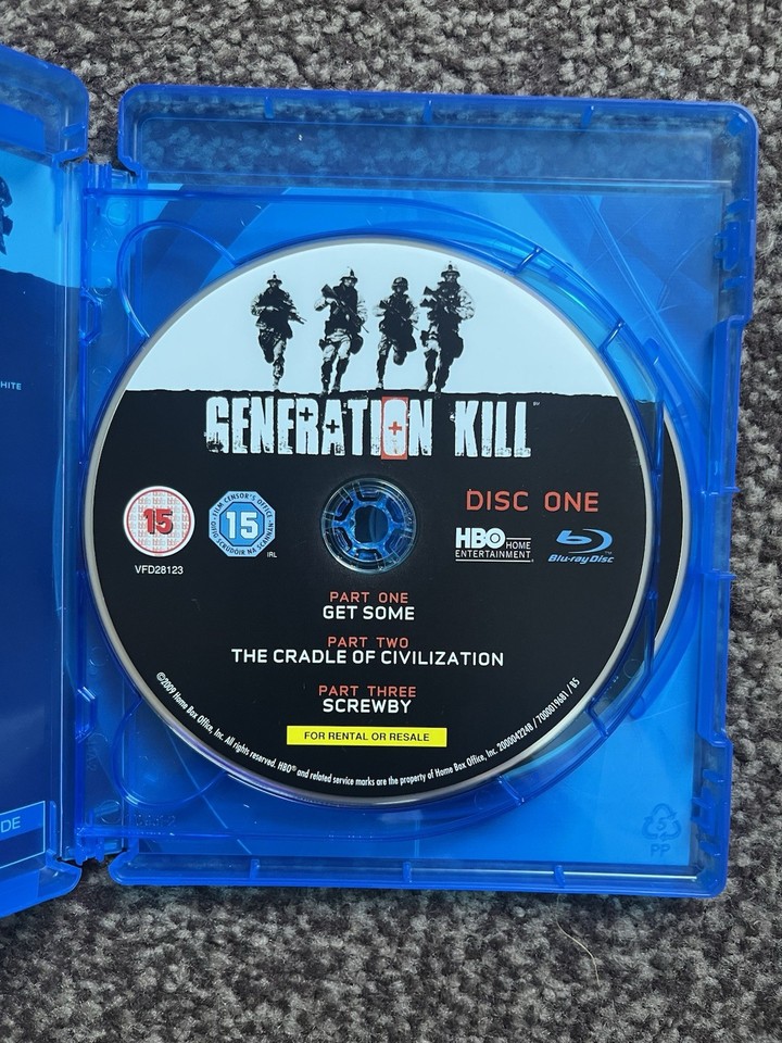 GENERATION KILL BLU RAY MINISERIES HBO 3 DISC SET | eBay UK
