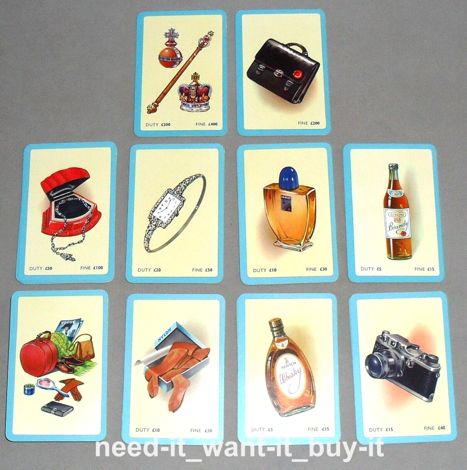 Contraband Pepys Card Board Game Smuggle Strategy 1960s COMPLETE ...
