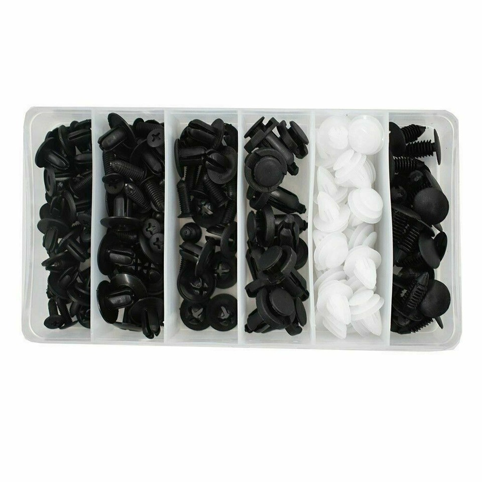 100PCS Retainer Clips Body Bumper Rivet Retainer Trim Molding Push Pin ...