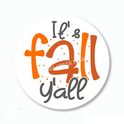 Autumn Its Fall Y'all Scrapbook Stickers Party Favors Labels Envelope ...