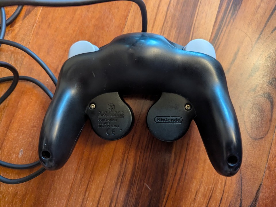 Official OEM Nintendo GameCube Jet Black DOL-003 Controller Good | eBay