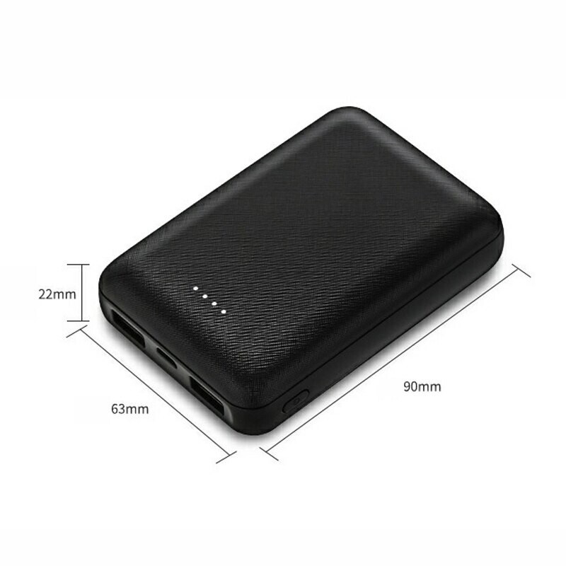 Portable 10000mAh Ultra Thin Mini Power Bank Backup Charger For Cell ...