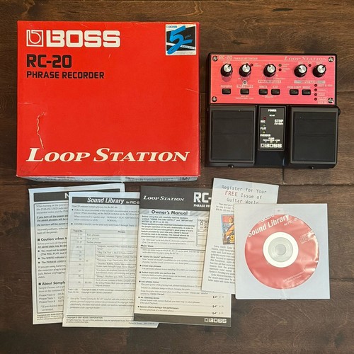 Boss RC-20 Loop Station Guitar Effect Pedal Phrase Recorder CIB Box ...