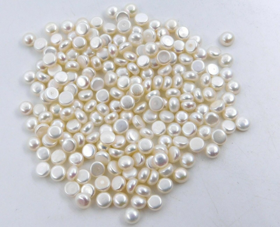 Natural Pearl Round Cab Lot Loose Gemstone 6 MM For Jewelry Making P ...