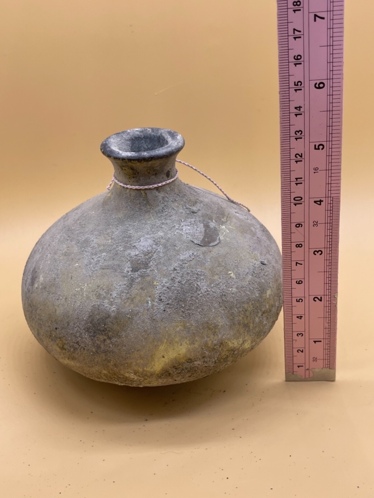 ancient greek twin handled terracotta amphora vessel | eBay