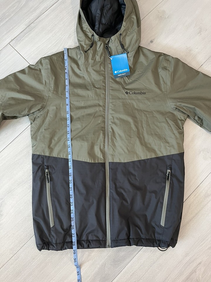 NWT Columbia Men's Point Park Insulated Jacket Omni Tech Green Size ...