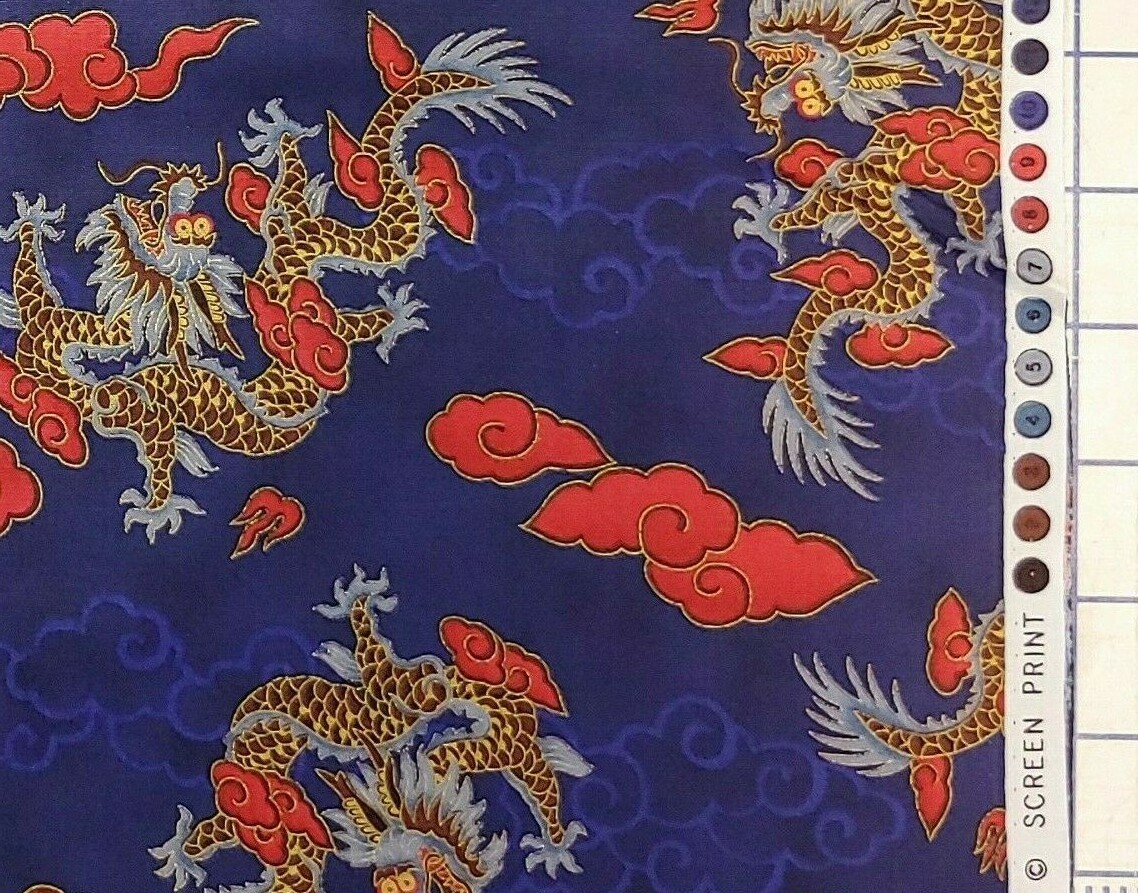 Chinese Dragon Fabric