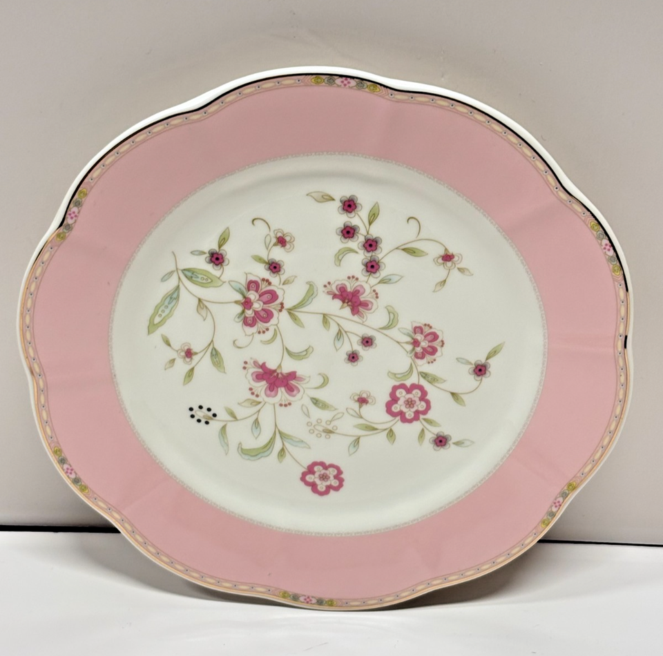 4-Grace Teaware PINK CORN FLOWERS w/Gold Trim Porcelain Dessert Plate ...