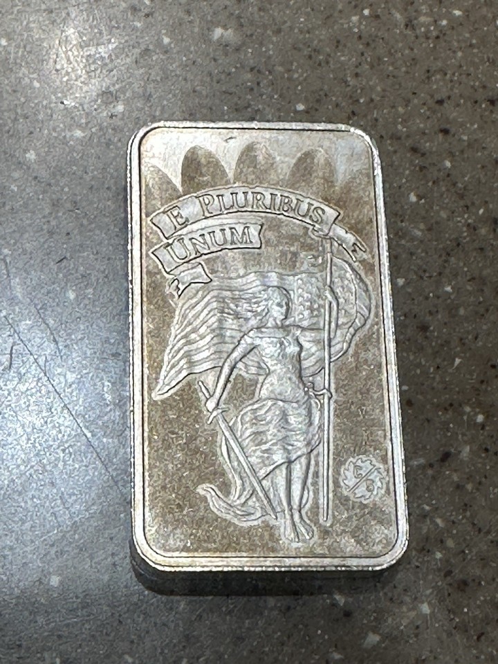 5 Troy oz .999 Fine Silver Bar E Pluribus Unum | eBay