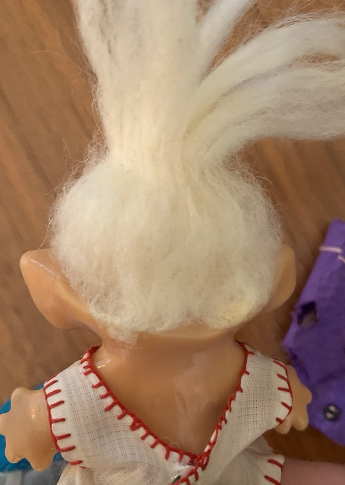Thomas Dam Troll Doll Marked DAM W Clothes 1960’s | eBay