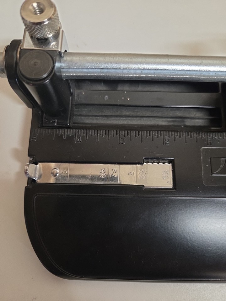 ACCO Model 350 Heavy Duty Adjustable 3 Hole Paper Punch Office Tool ...