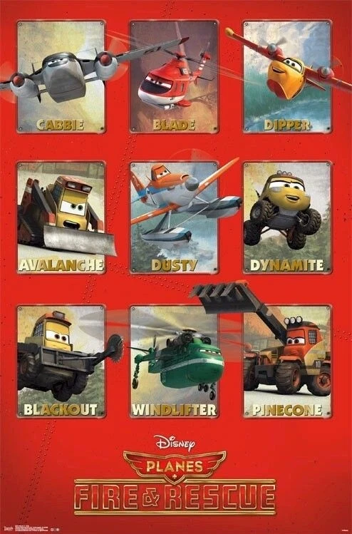 Disney Planes Fire And Rescue Poster
