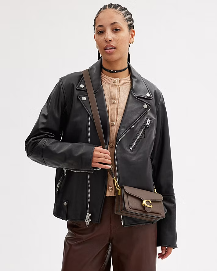 COACH CM546 2way Shoulder Bag Leather Brown Outlet New 2way | eBay