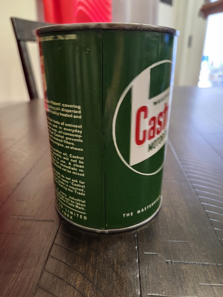 1950s Castrol Oil 1 Qt Empty Metal Oil Can | eBay