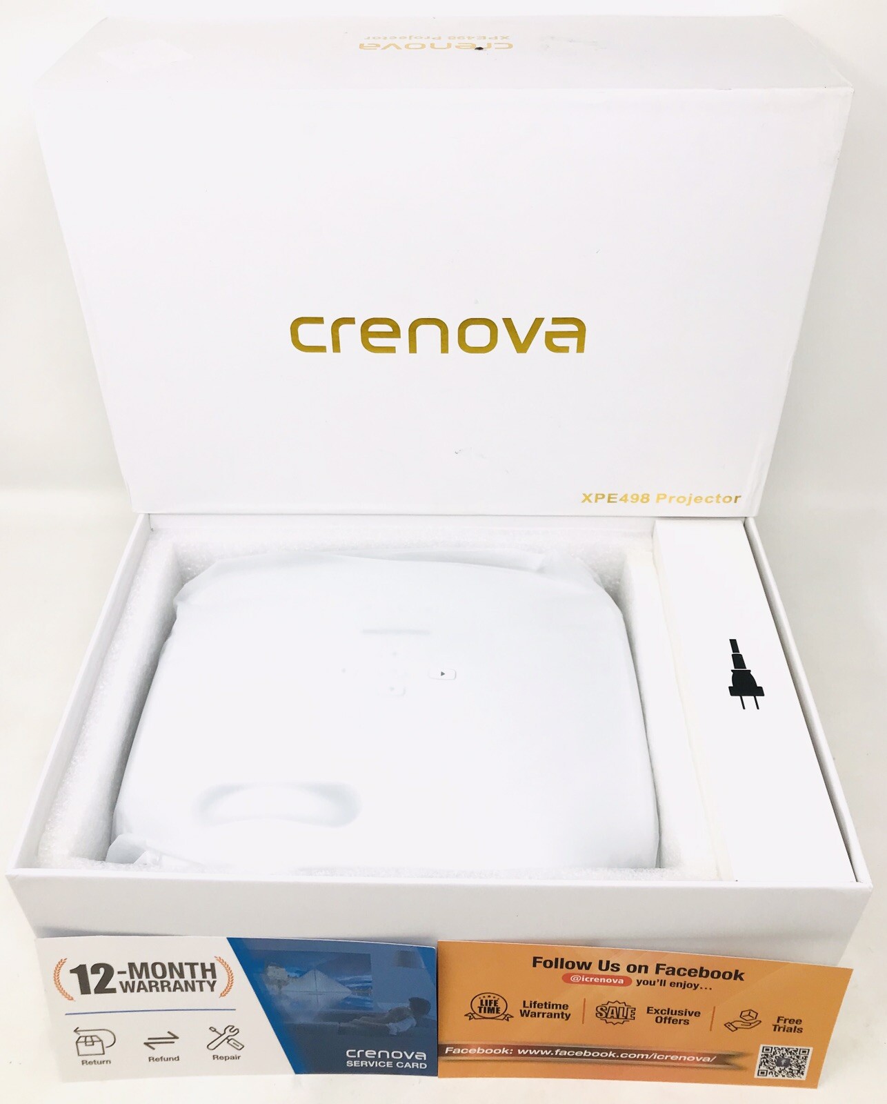 Crenova XPE498 Video Projector For Full HD Home Theater Movie Projector ...