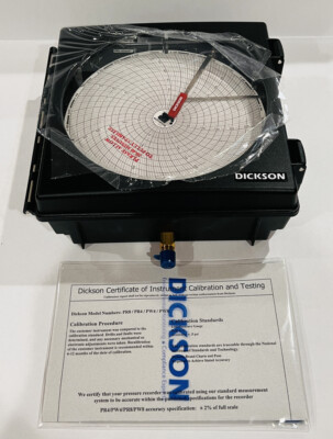 Dickson PW866 Pressure Chart Recorder, 8"/203mm Diameter, 7-Day Scale ...
