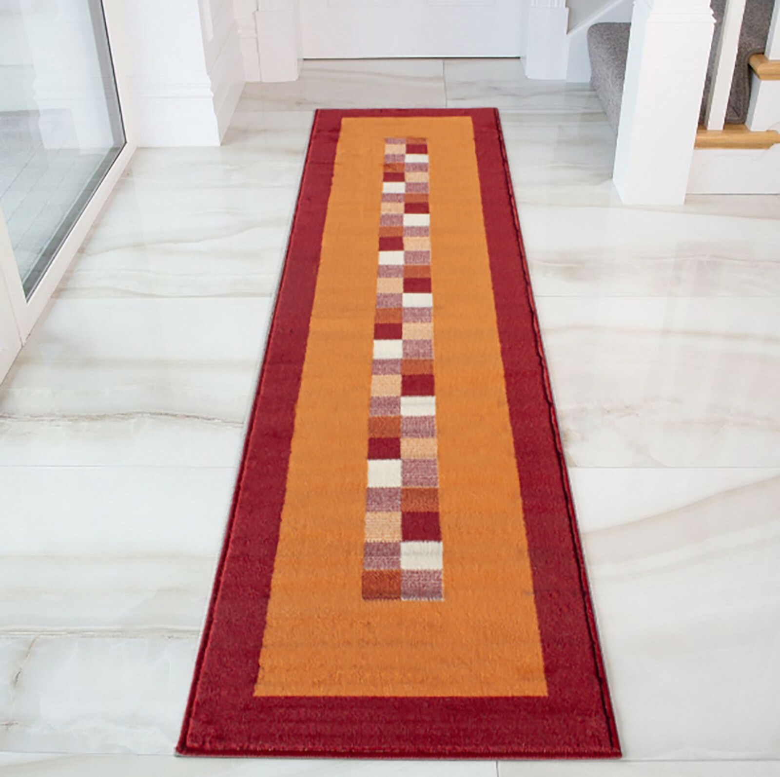 Modern Long Geometric Hallway Runner Rugs 60x240cm Narrow Hall Carpet ...