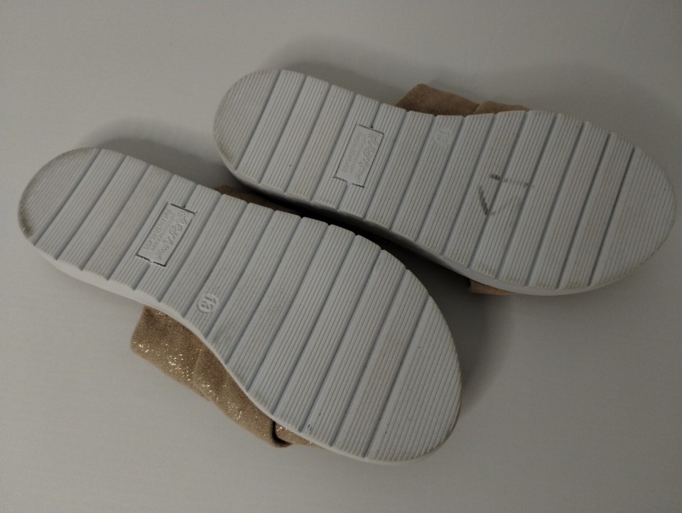 Girls Tan Sparkle Sandals Size 13 | eBay