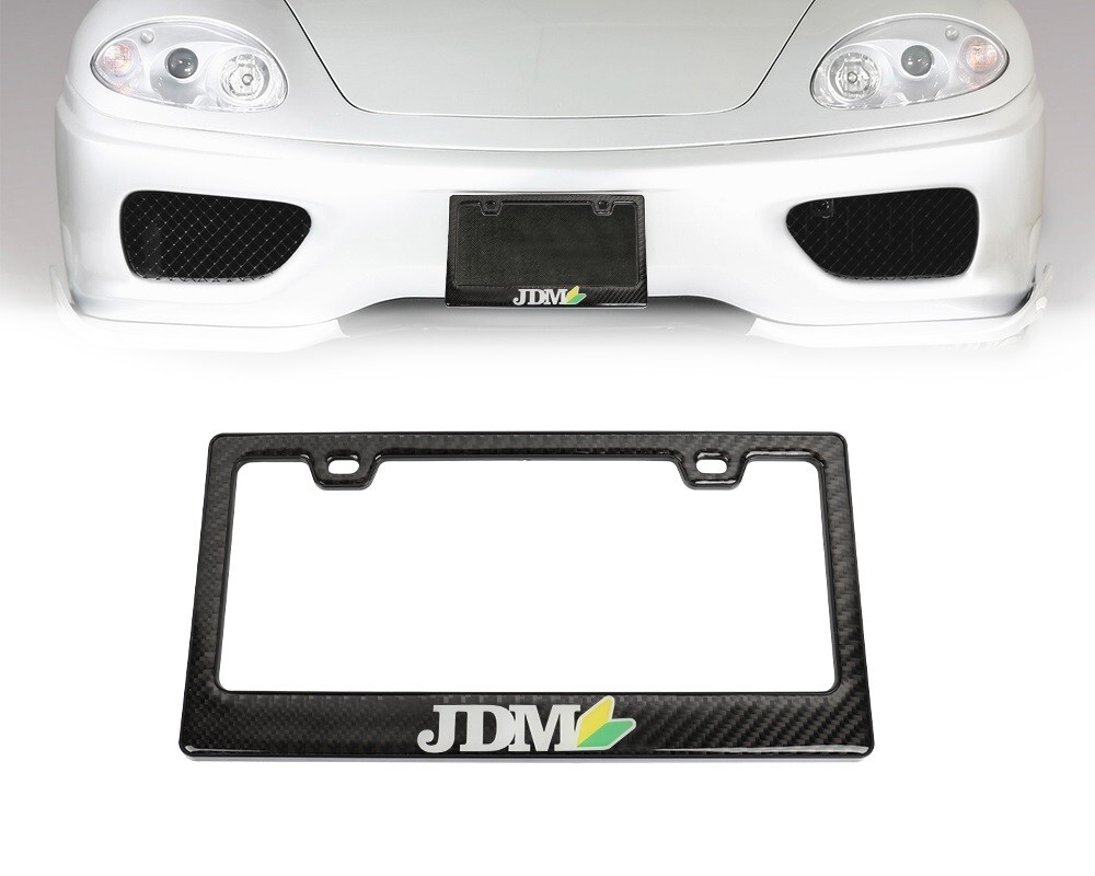 100% Real Carbon Fiber Black Glossy JDM License Plate Frame-1PC | eBay