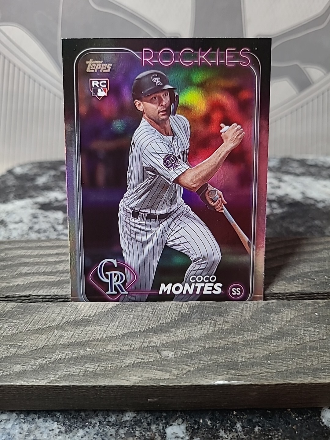 2024 Topps Series 1 #92 Coco Montes Rainbow Foil RC Colorado Rockies | eBay