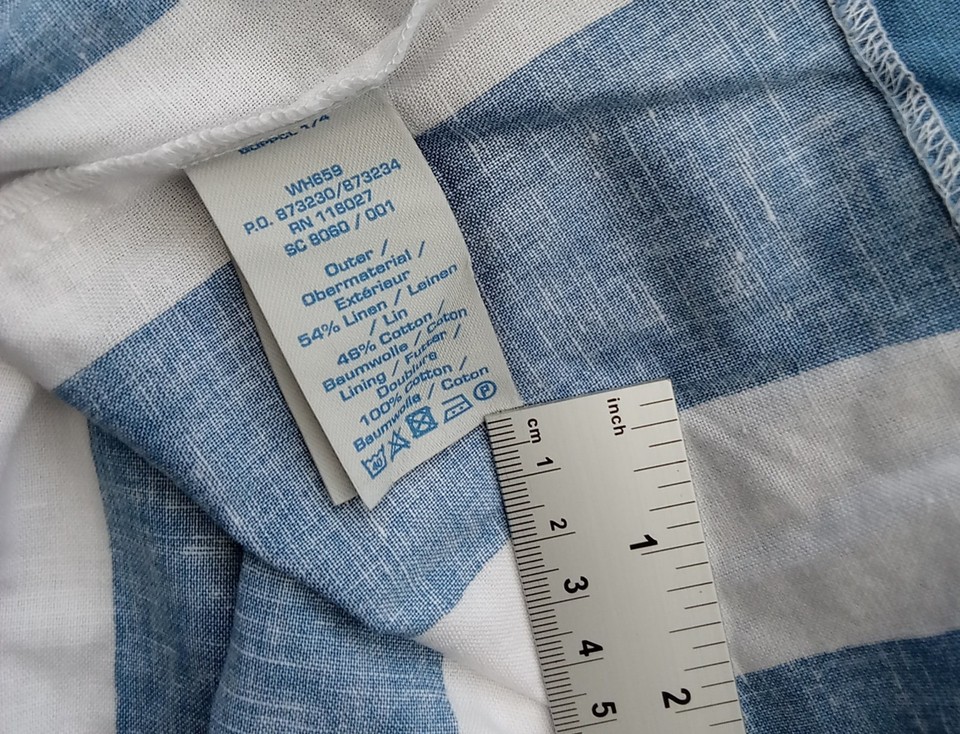 Boden Matilda Pleated Midi Dress Blue Linen Blend, Size 18R Fit & Flare ...