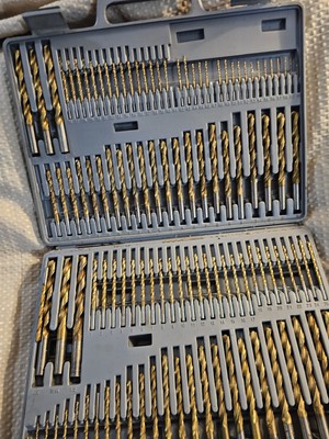 115-PC HSS TITANIUM DRILL BIT SET (26-LETTER, 60-NUMBER, SAE 29 ...
