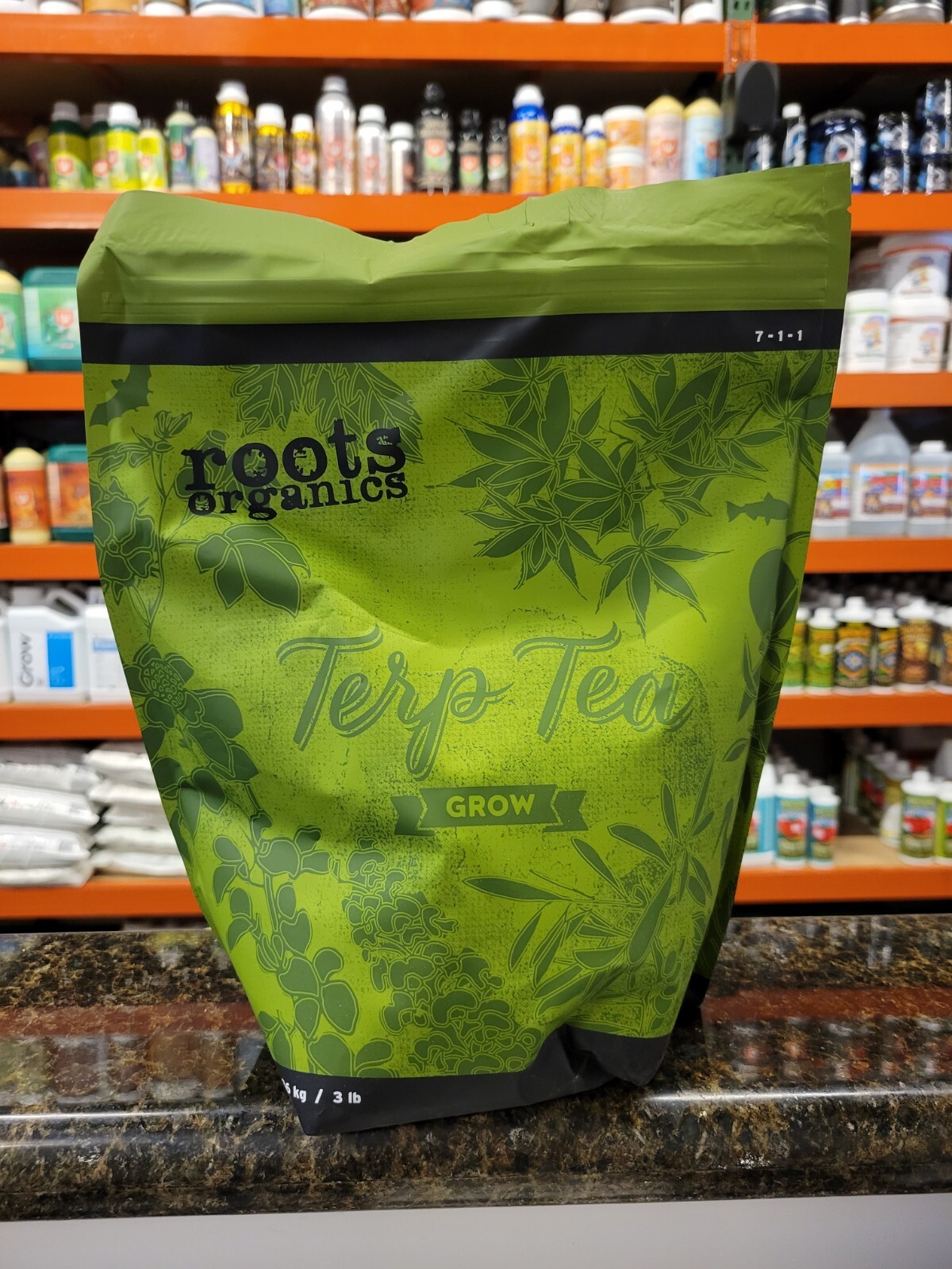 Aurora Innovations Roots Organics 3 Pounds Green Bag - Terp Tea Grow 7-1-1 CDFA | eBay