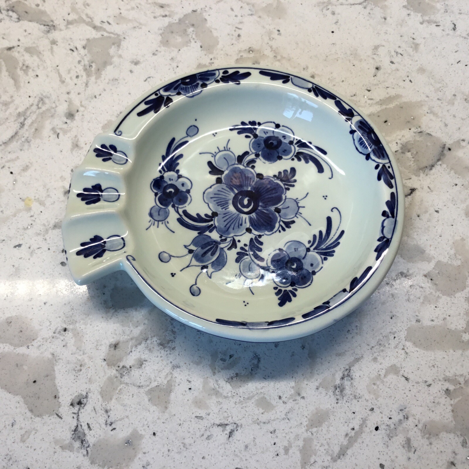 Vtg Regina Delfts Blauw Made in Holland Marked Vanity Ashtray Trinket ...