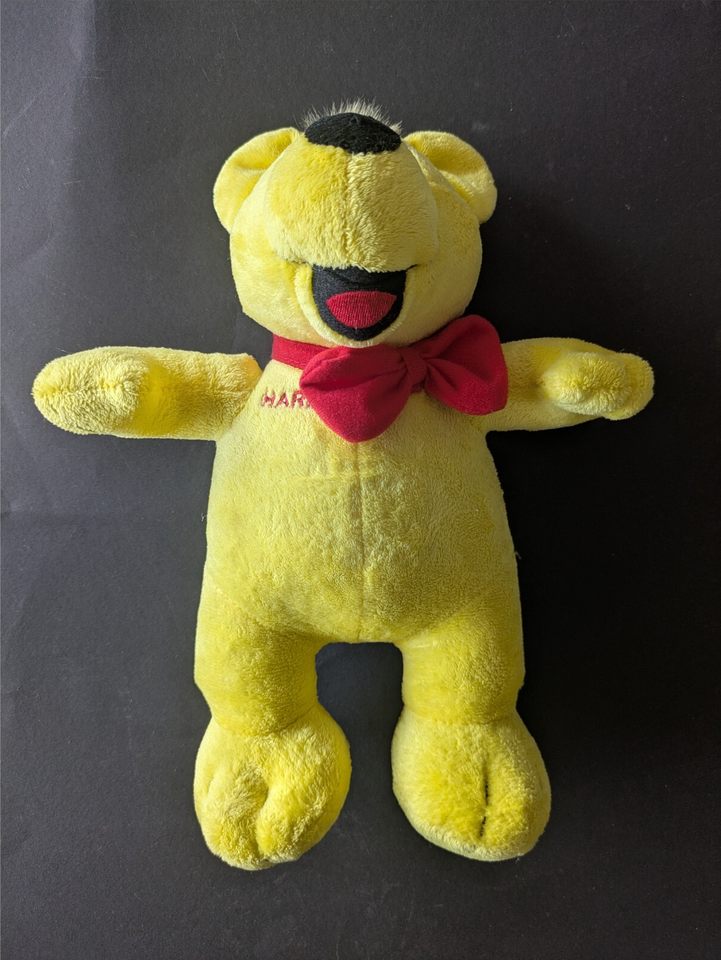 HARIBO Goldbär Plüschfigur Stofftier Teddy Vintage Original Goldbär ca ...