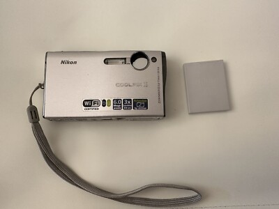 Nikon COOLPIX S6 6.0MP Digital Camera - Gray metallic Tested Works ...