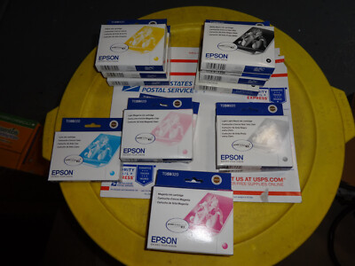 GENUINE EPSON T059 Ink Stylus Photo R2400 Ink MIX Lot of 15 Total EXP ...