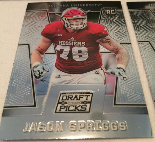 2016 Prizm Draft Football Jason Spriggs Indiana Hoosiers rookie card ...