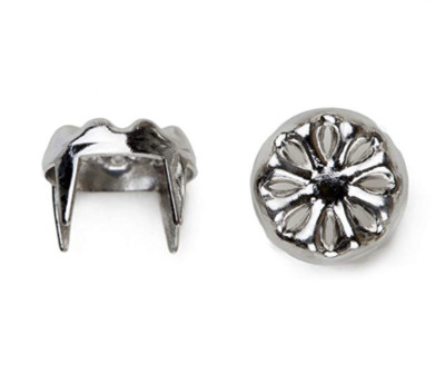 Filigree Nailhead, Size 30, Solid Brass, Nickel Finish, 300 pieces per ...