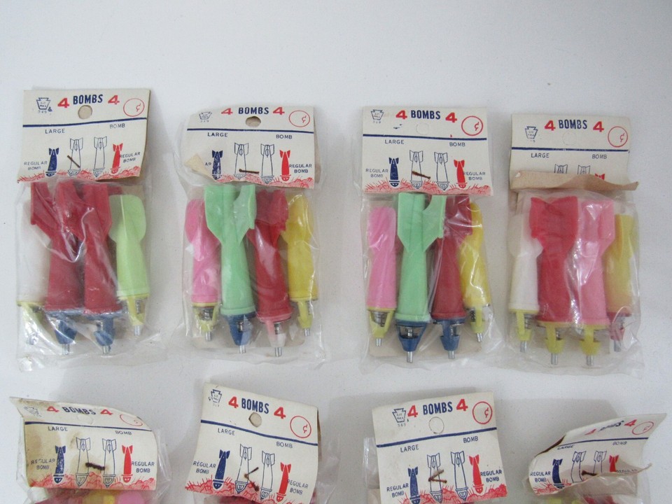 Vintage 1960's Cap Bombs Four Pack 2-Large 2- Regular in Each Pack ...