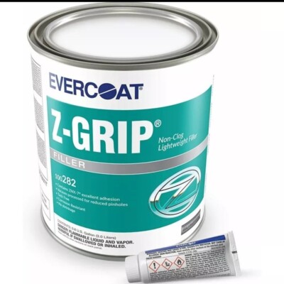 EVERCOAT 282 Z-GRIP NON CLOG LIGHTWEIGHT BODY FILLER W/ BLUE CREAM ...