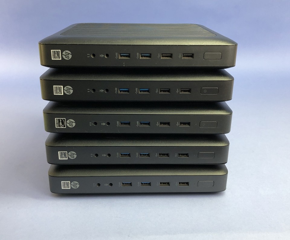 Lot of 5 - HP T620 AMD GX-217GA 1.65GHz Thin Client ( No power supply ...