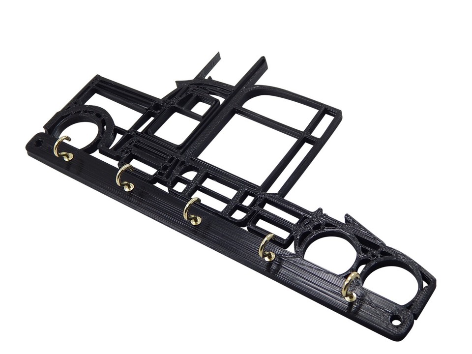 Semi Truck Big Mack 18 Wheeler Key Rack Hook Hanger Holder Organizer ...
