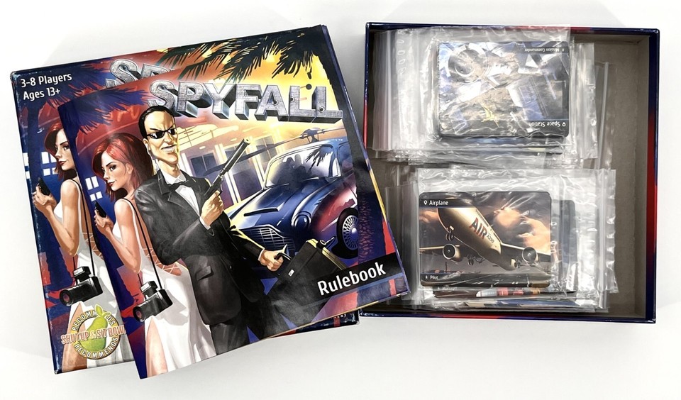 Spyfall Board Card Game Cryptozoic Entertainment Used 100% Complete | eBay