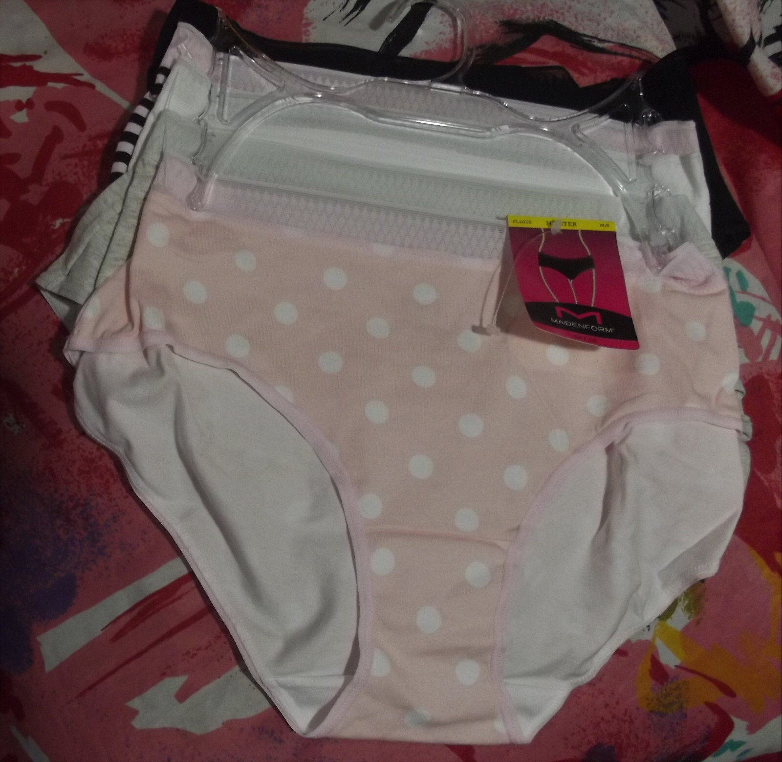 5 NEW MAIDENFORM PL4002 AKLN MESH WAIST COTTON HIPSTER PANTIES M/6 | eBay