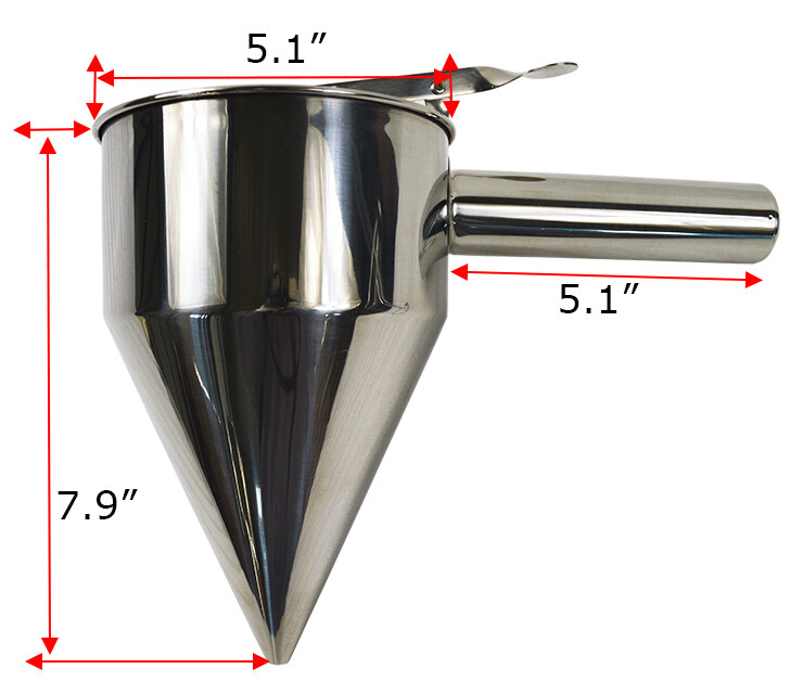 Conical Funnel Cone Small Diameter Hopper Separator w/ Shelf Octopus ...