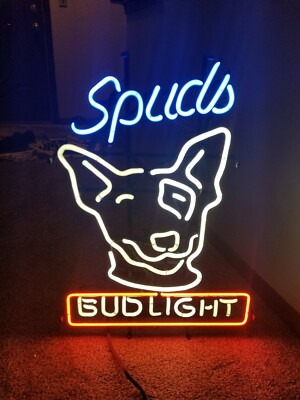 Spuds BVD Light 19"x15" Neon Sign Light Handcraft Artwork Real Glass ...
