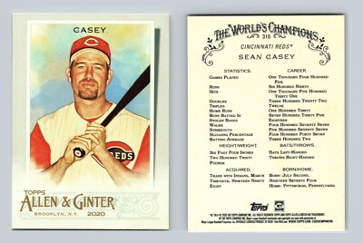 2020 Allen & Ginter High Number SP 310 Sean Casey Reds | eBay